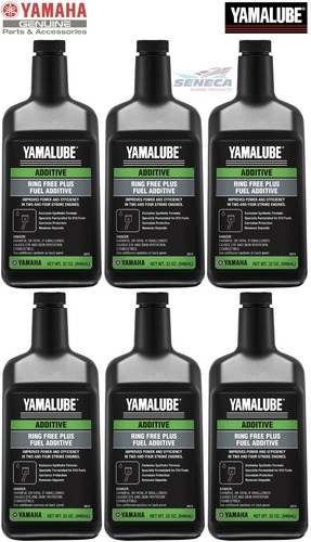 6x YAMAHA YAMALUBE Ring Free Plus Fuel Additive 32oz Outboard ACC-RNGFR ...
