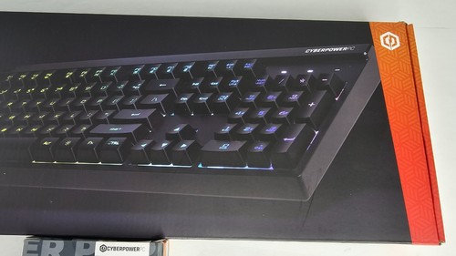 CyberPowerPC NOHI 02 RGB LED Multimedia USB Wired Gaming Keyboard KB ...