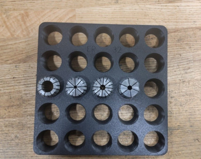(2-pack) ER-32 Collet Tray: ER32 Organizer for storage, Tools Caddy ...