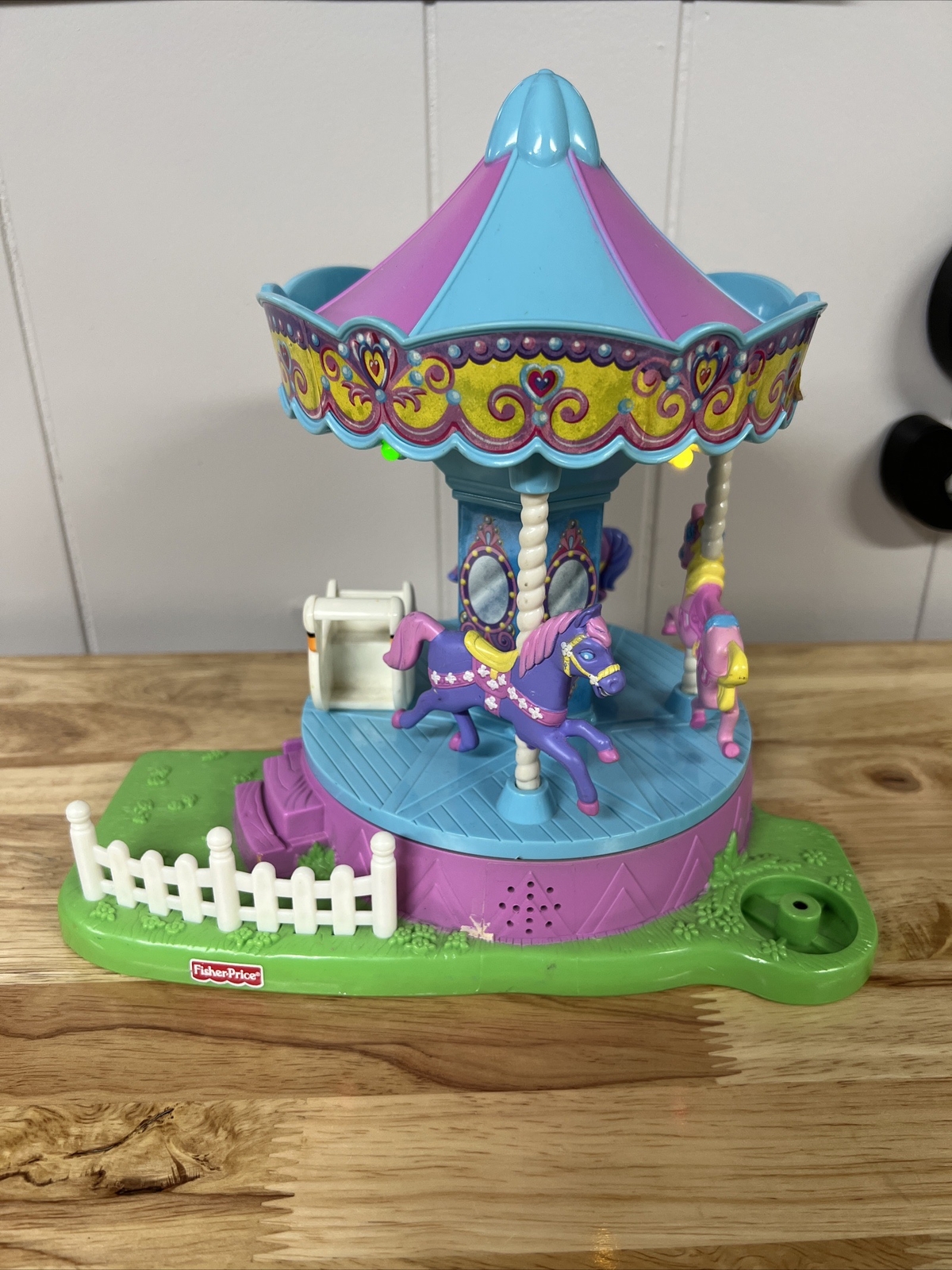 Fisher Price Merry Go Round Toy Loving Family Sweet Streets Carousel ...