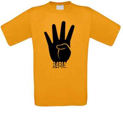 Rabia R4Bia Islam Muslim Egypt Tahrir T-Shirt | eBay
