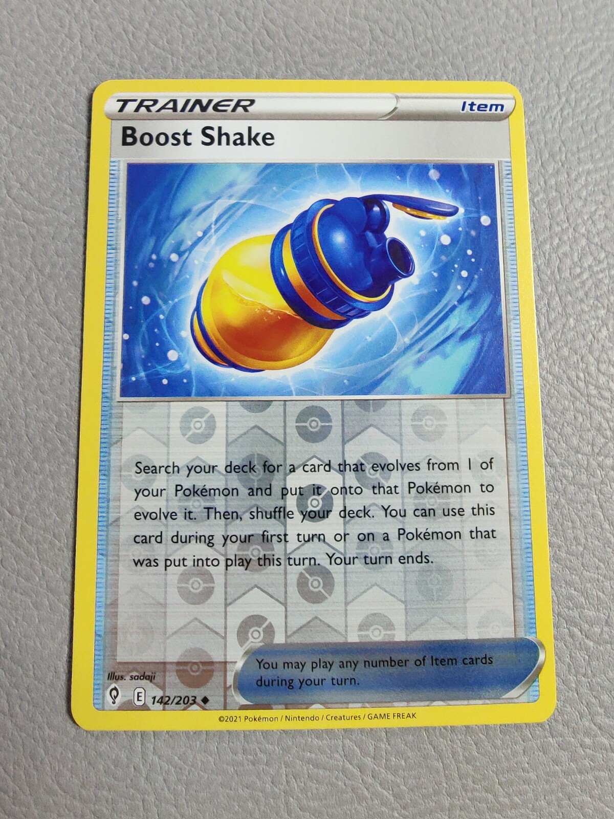 Boost Shake | Reverse Holo | NM | SWSH Evolving Skies 142/203 | Pokemon ...