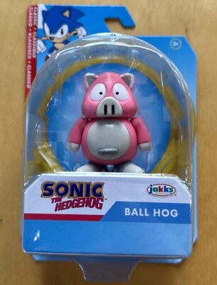 Jakks Pacific Classic Sonic the Hedgehog Ball Hog 2.5-Inch Mini Action ...