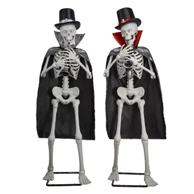 Member's Mark Musical Skeletons, Set of 2 Halloween Animatronic with ...