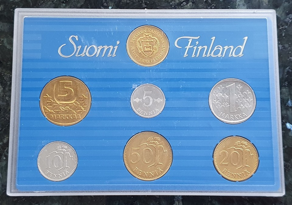 Finland Suomi Coin Set / Rahasarja 1988, 5 Pennia - 5 Markka - UNC! | eBay