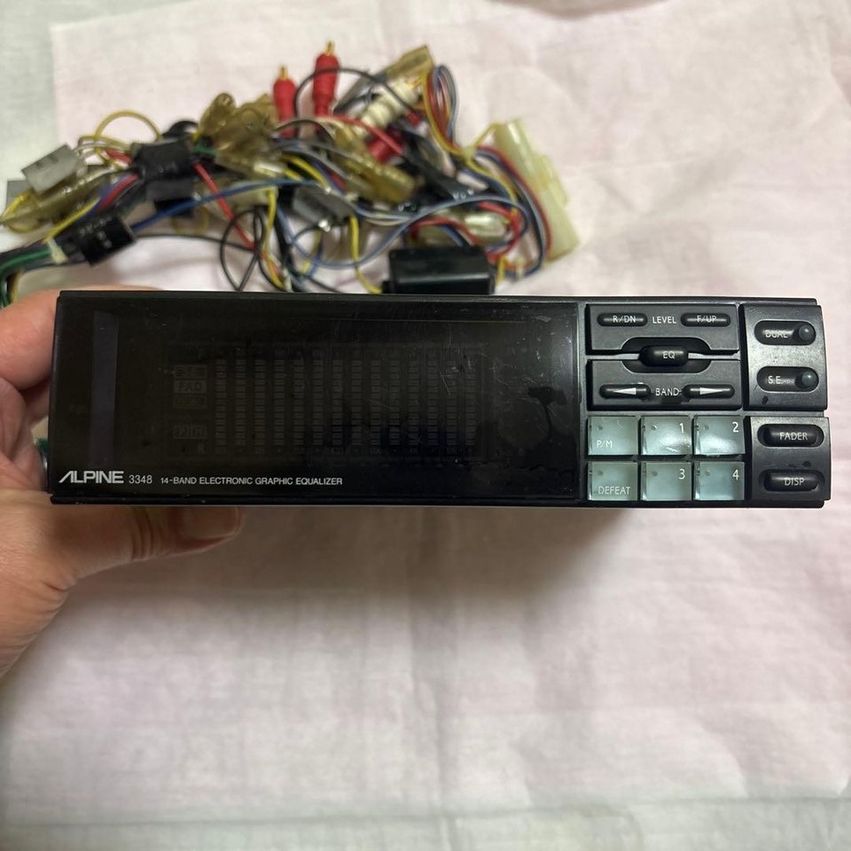 ALPINE 3348 14-Band Graphic Equalizer JDM Car Audio Old School DSP | eBay