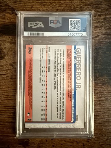 2019 Topps Vladimir Guerrero Jr. Psa 10 (82-24 Topps Rc Psa Collection ...