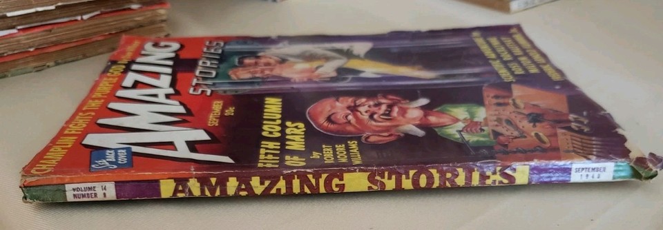 AMAZING STORIES PULP MAGAZINE SEPT 1940 GREAT COVER SCIENCE FICTION ...