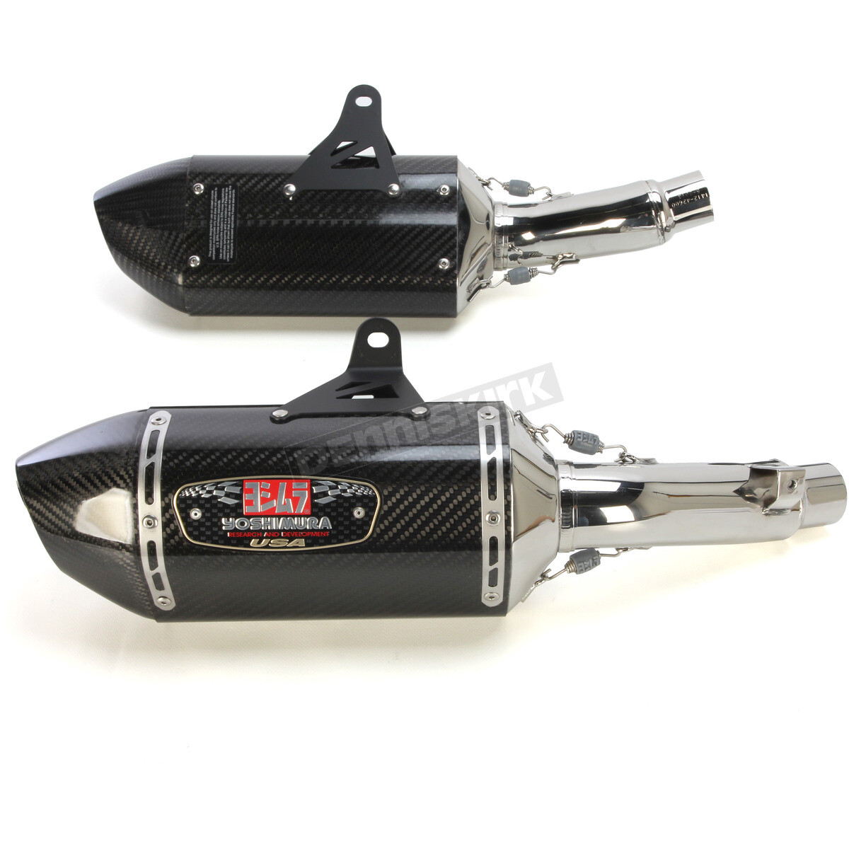 Yoshimura - 1412202 - R-77 Street Series Dual Slip-Ons, Carbon Fiber ...
