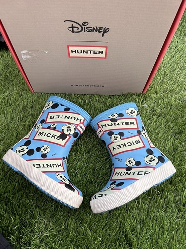 HUNTER TODDLER MICKEY MOUSE DISNEY BOOTS SIZE 4 UK NWB | eBay