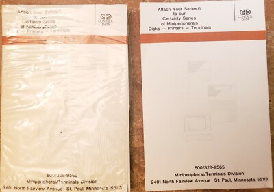 Control Data Corp Miniperipheral/Terminals Division Notepad 1975 Lot Of ...