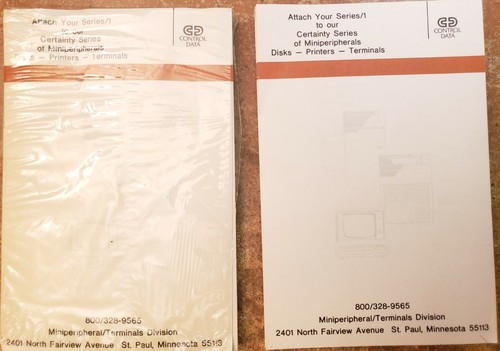 Control Data Corp Miniperipheral/Terminals Division Notepad 1975 Lot Of ...