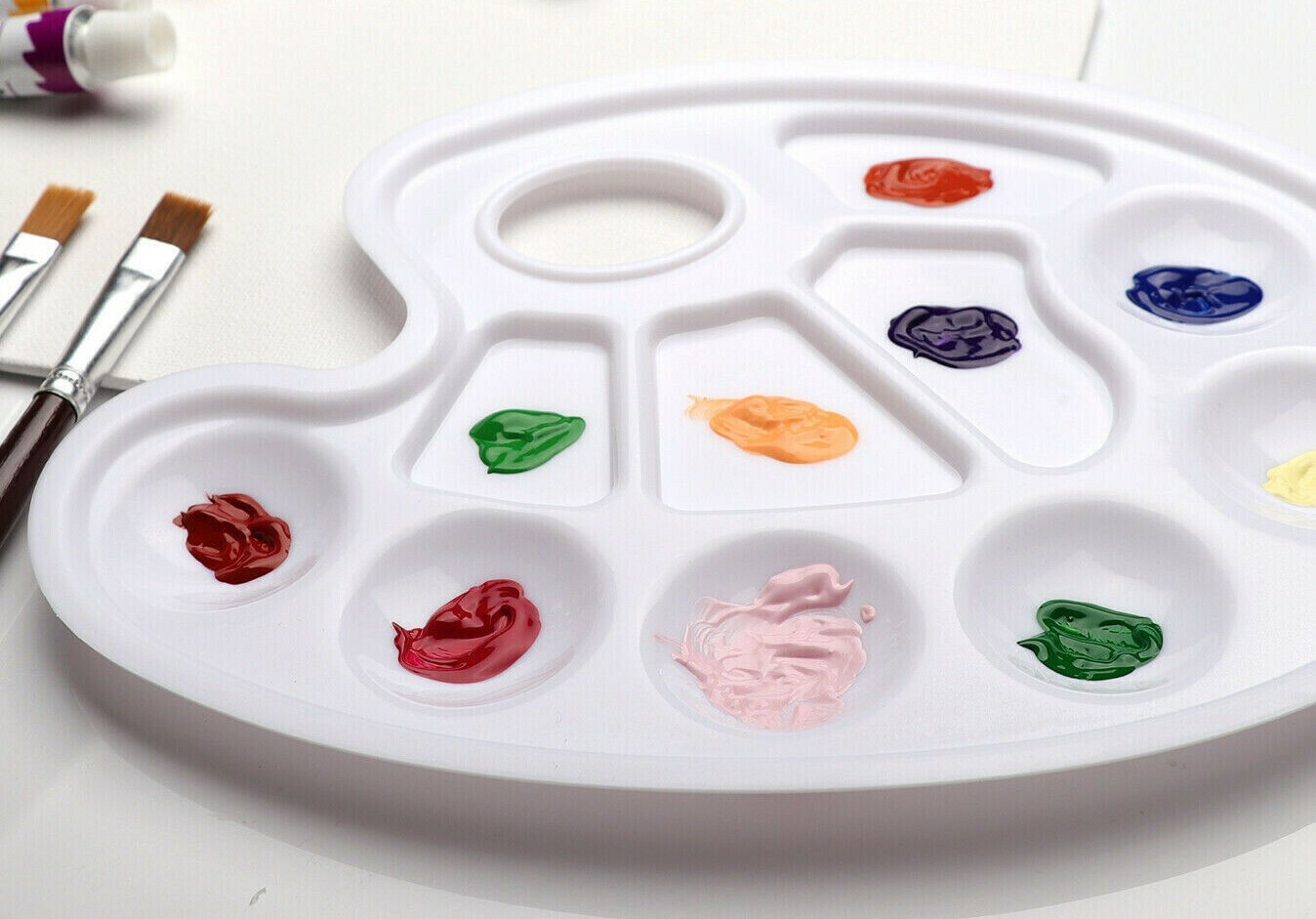 Deluxe 51 Piece ARTIST STARTER KIT Painting Set Acrylic Oil Brushes ...