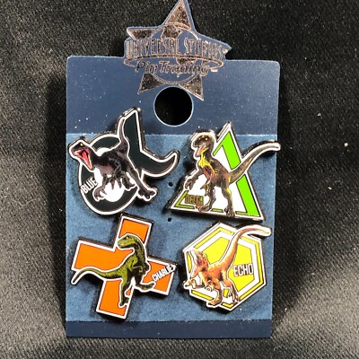 Universal Studios Pin: Jurassic World BLUE DELTA ECHO CHARLIE DINOSAUR ...