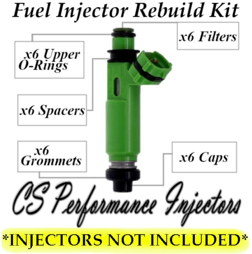 6 Fuel Injectors 4hole for 1998-2003 MITSUBISHI Montero Sport 3.0l V6 ...