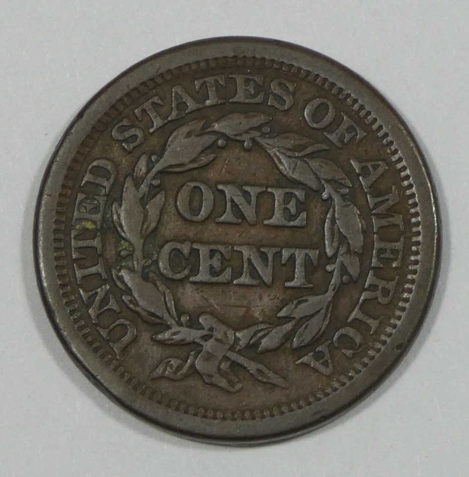 1849 Braided Hair Large Cent VERY FINE 1c | eBay