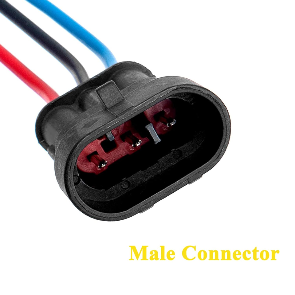 3 Sets Car Waterproof Electrical Connector,18 AWG 3 Pin Plug Auto ...