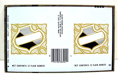 Vintage Falstaff Thanks You Unrolled Flat Beer Can Unfinished Label ...