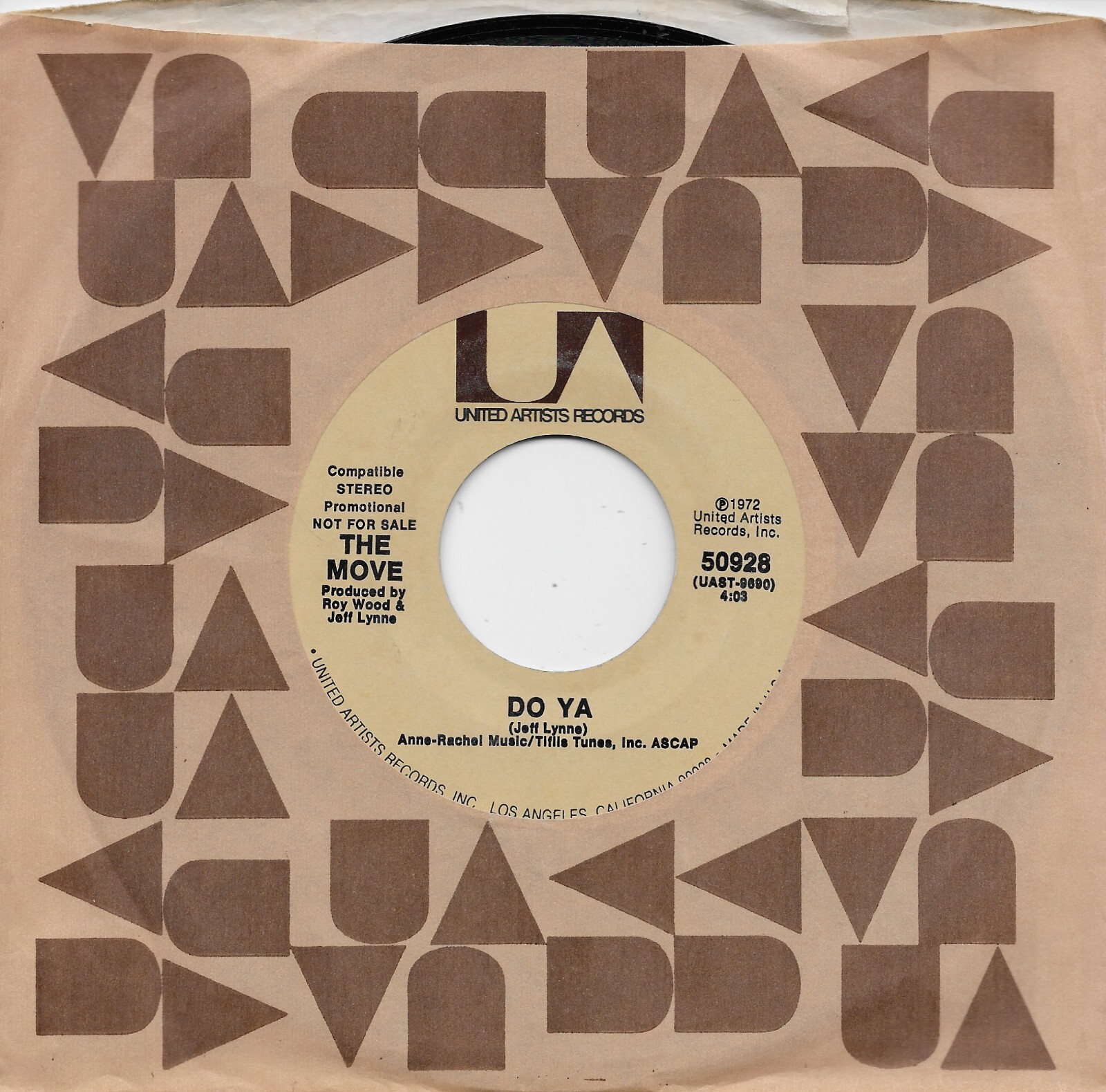 THE MOVE Do Ya rare promo 45 from 1972 ROY WOOD JEFF LYNNE | eBay