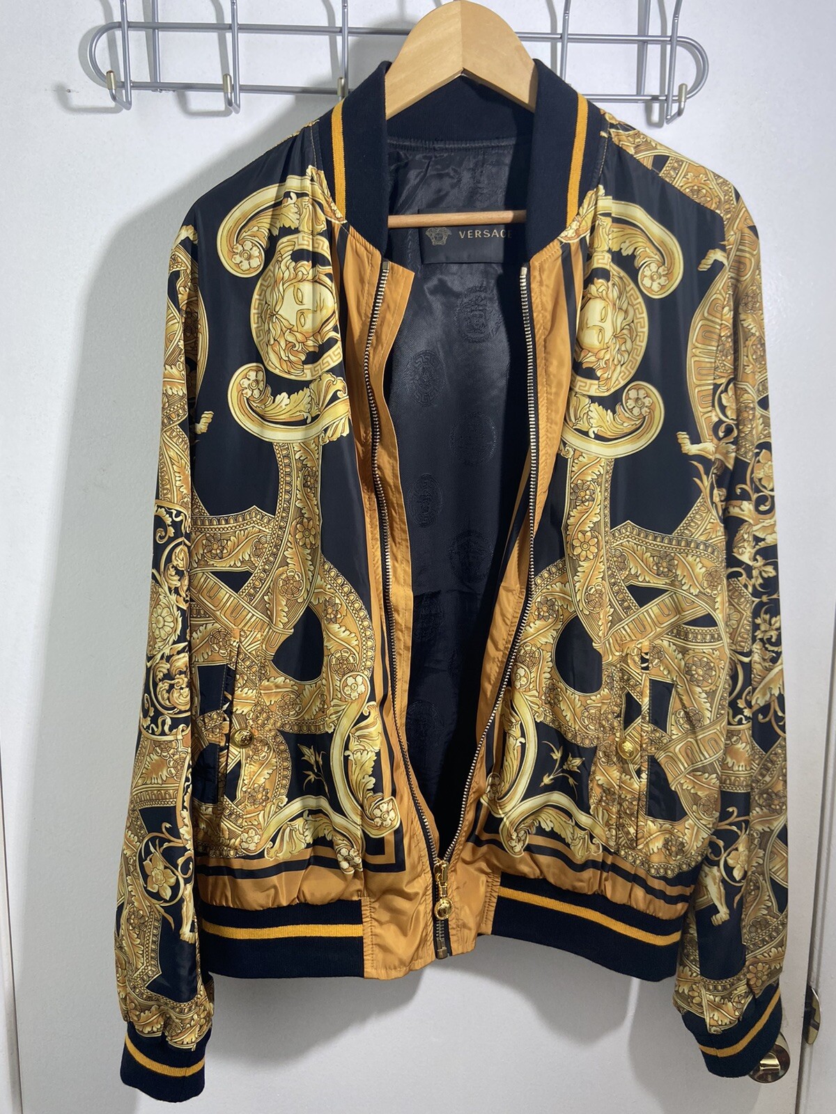 Authentic Versace Barocco Made In Italia Jacket Size … - Gem