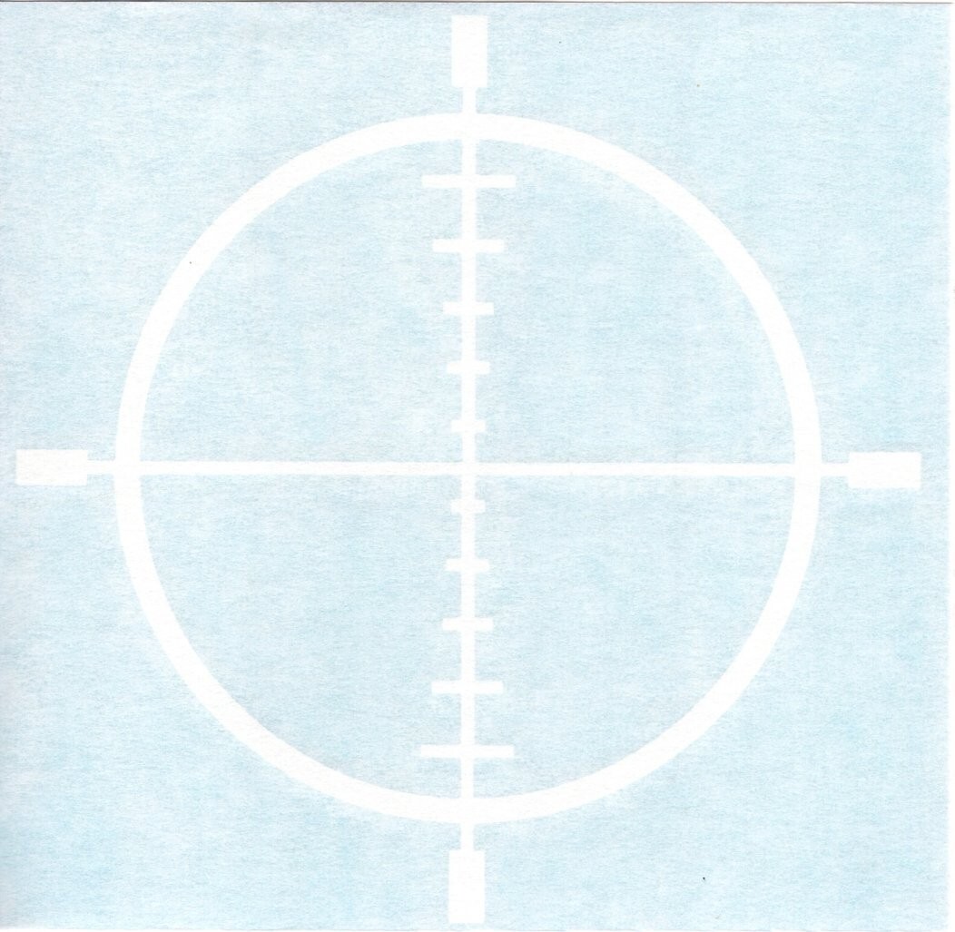 Rifle Scope Optics Reticle Hunter Hunting Big Game Car Vinyl Decal ...