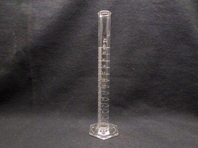 Corning PYREX 25mL Glass TC Graduated Cylinder Single Metric Scale 3022 ...