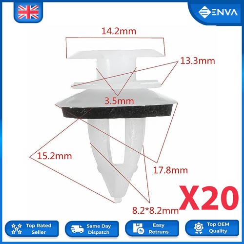 20X ANTI RATTLE DOOR CARD TRIM CLIPS BMW E34 E36 E38 E39 E46 ...