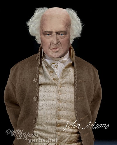 The Real Face of John Adams based upon Life Mask Print signed w/COA ...
