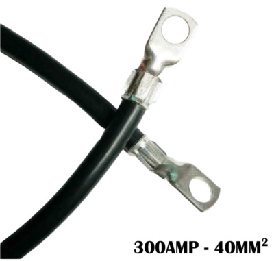 48" Battery Lead Cable Heavy Duty Earth Strap Negative Lead 300 Amp Kit ...