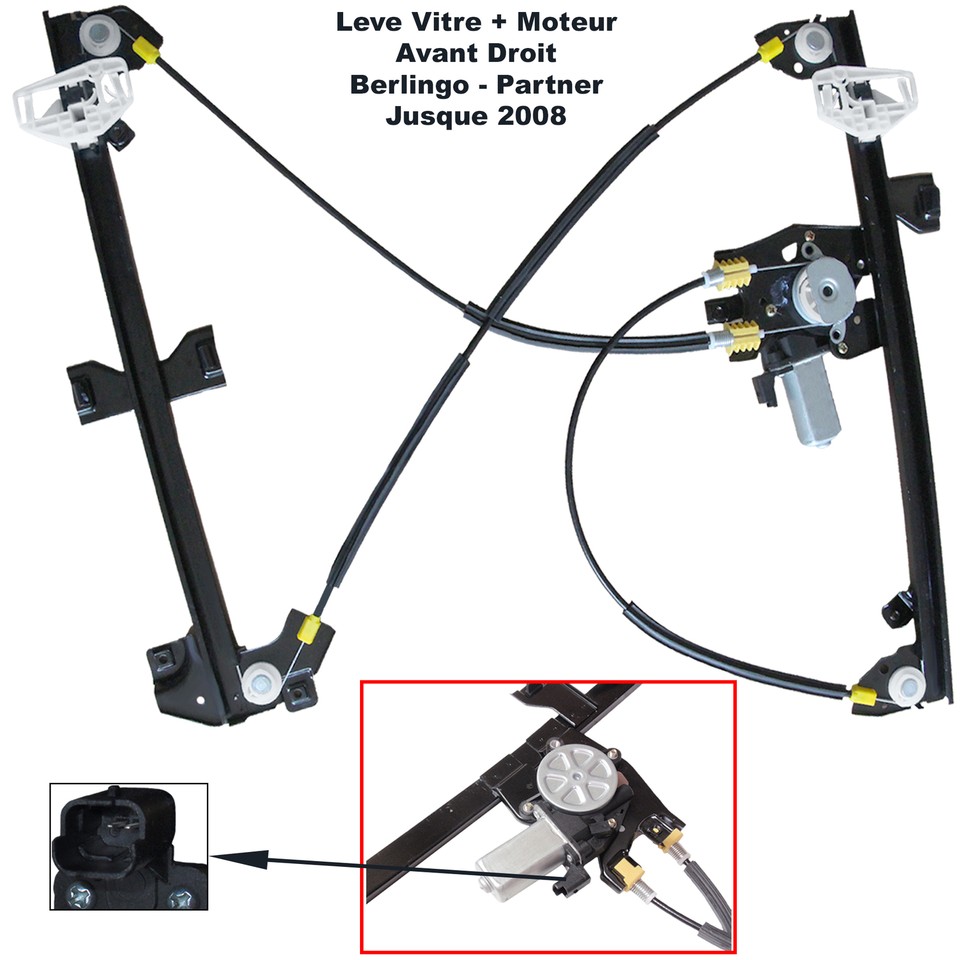 Electric Window Regulator Front Right for Berlingo Partner 9222G1 ...