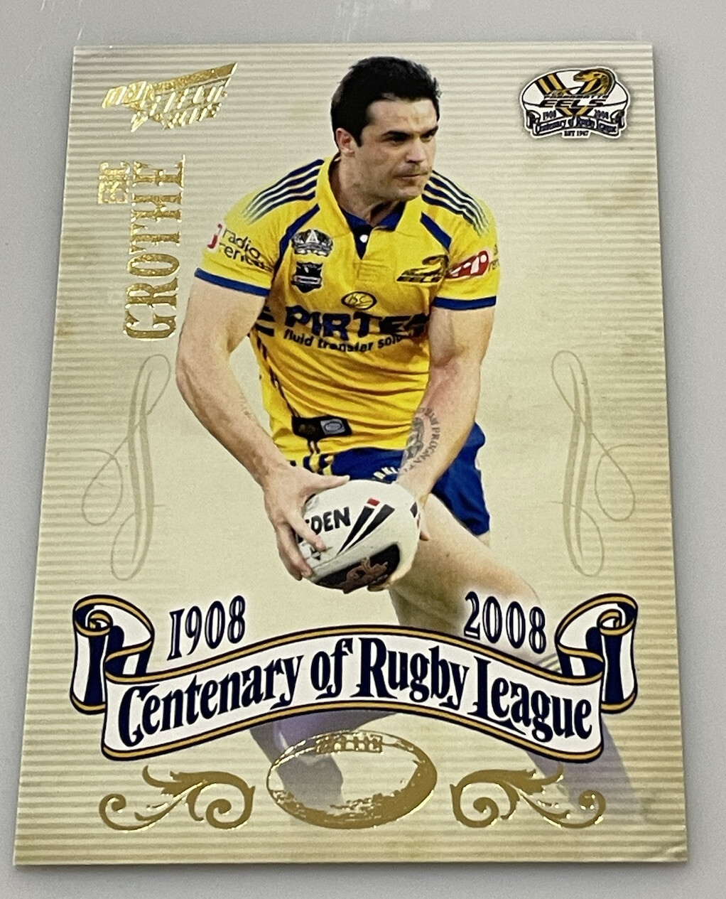 2008 Centenary Eric Grothe Jr Parramatta Eels Rugby League Nrl Trading ...