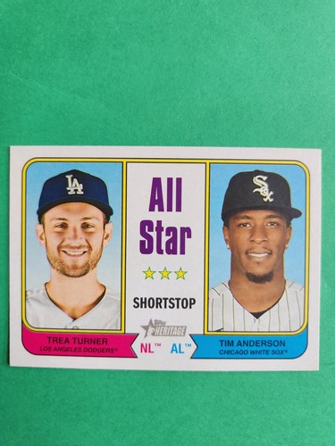 335 Trea Turner Tim Anderson All Star Shortstop 2023 Topps Heritage ...