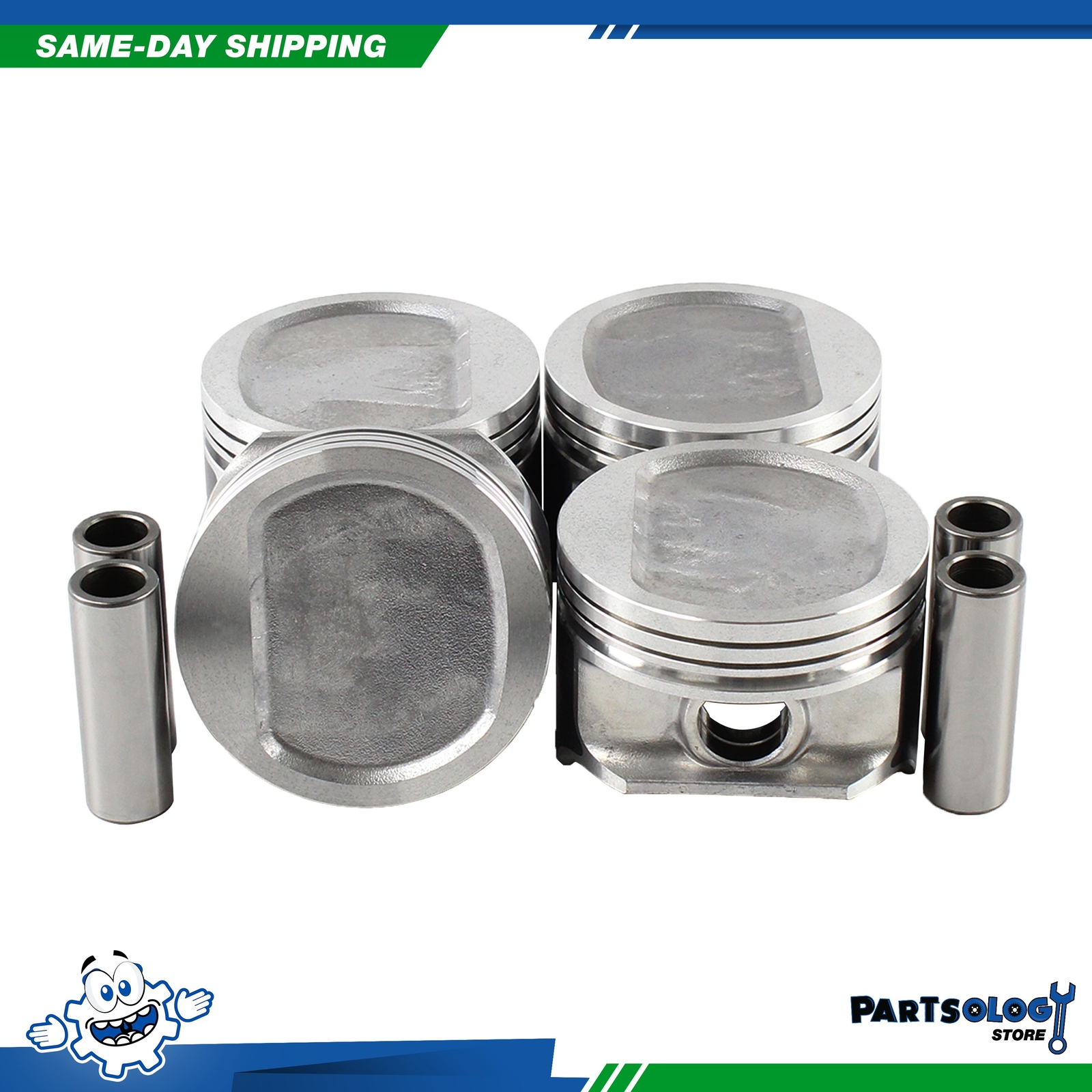 DNJ Pistons Set of 4 for Jeep Wrangler Cherokee Dodge P1122 for sale ...