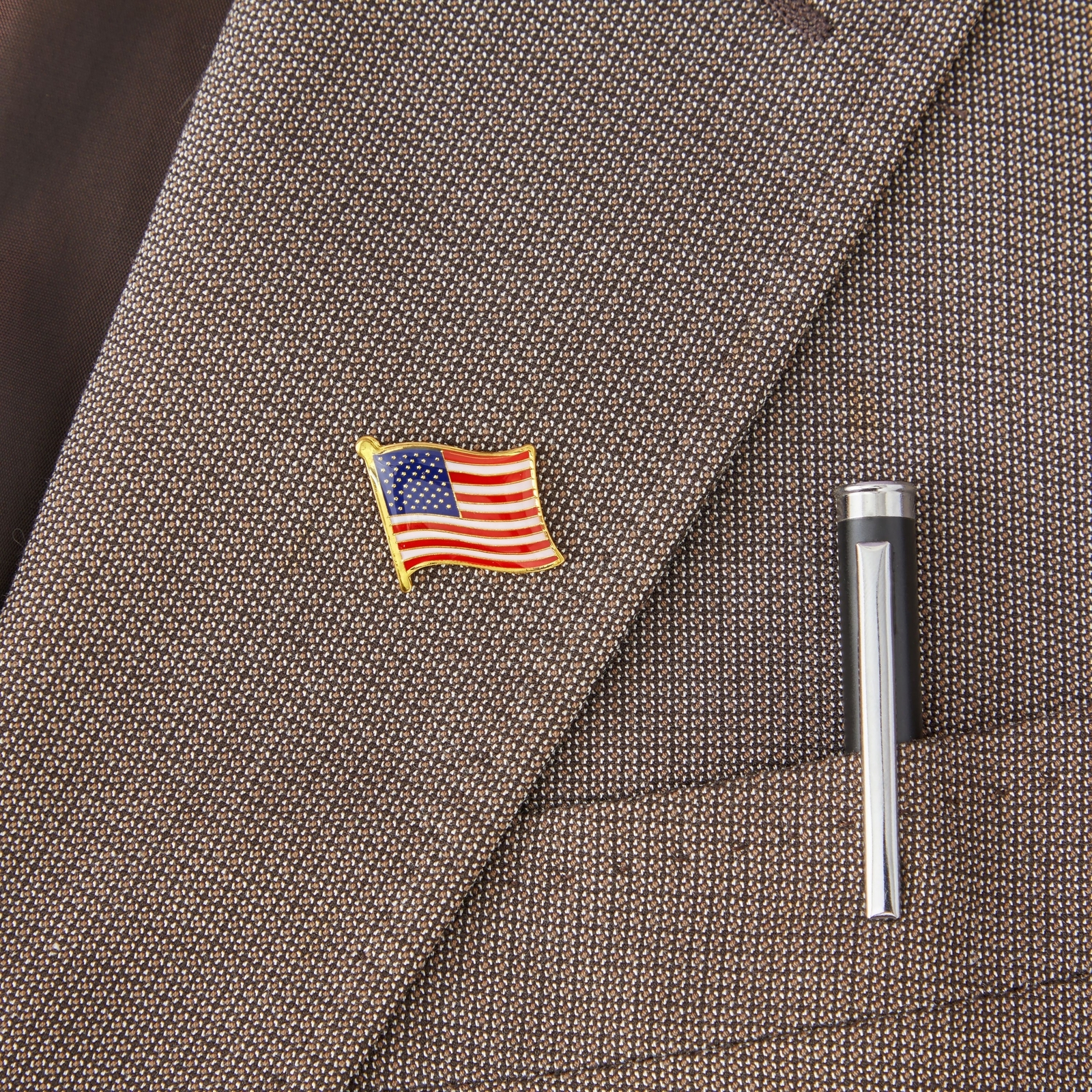 24-Pack American Flag Waving Lapel Pins, Patriotic US Flag Pins for ...