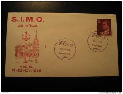 Madrid 1985 Fair Simo Computing Computer Informatics It PC Cancel Cover ...