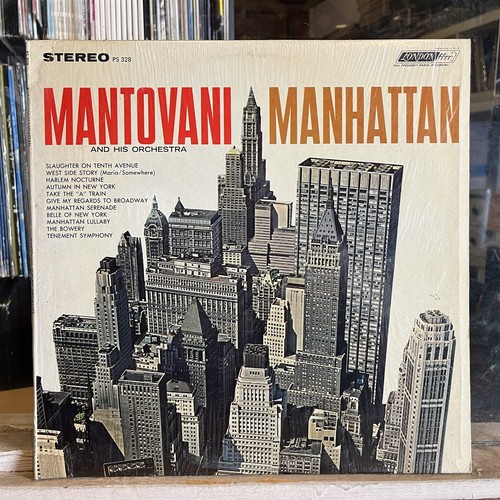 [JAZZ/POP]~EXC/VG+ LP~MANTOVANI~Manhattan~[Original 1963~LONDON~Issue ...