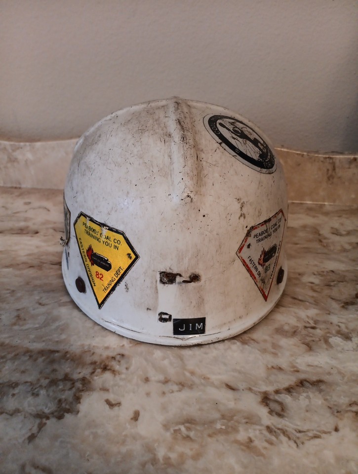Vintage MSA Comfo Cap Coal Miners Helmet Low Vein Hard Hat White | eBay