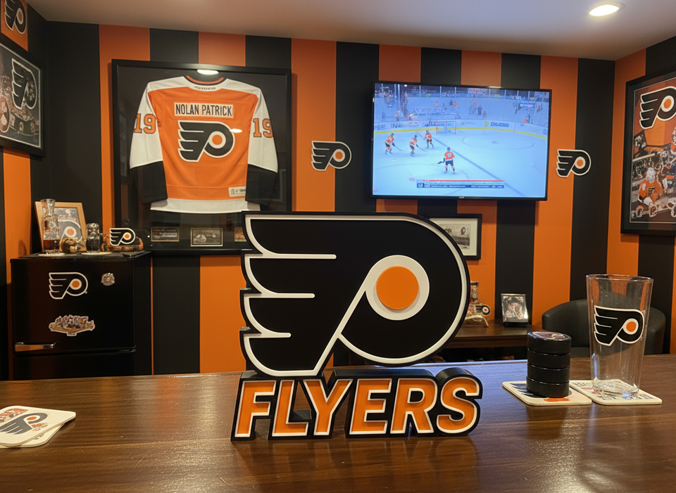 Philadelphia Flyers 3D Logo Sign NHL Hockey Man Cave | eBay