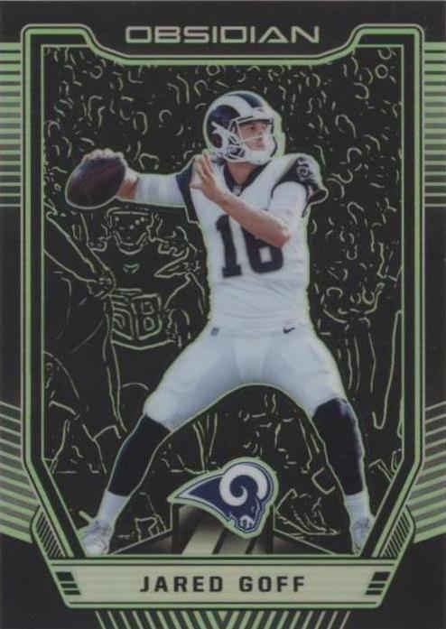 2018 Panini Obsidian - Jared Goff #31 Electric Etch Green /25 for sale online | eBay