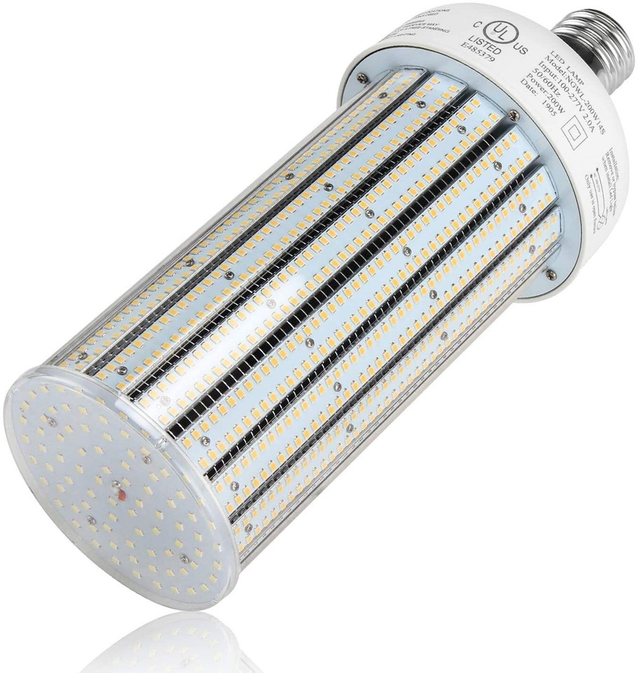 200W LED Corn Cob Bulb E39 Mogul Base Replace 1000W MH/HPS High Bay ...