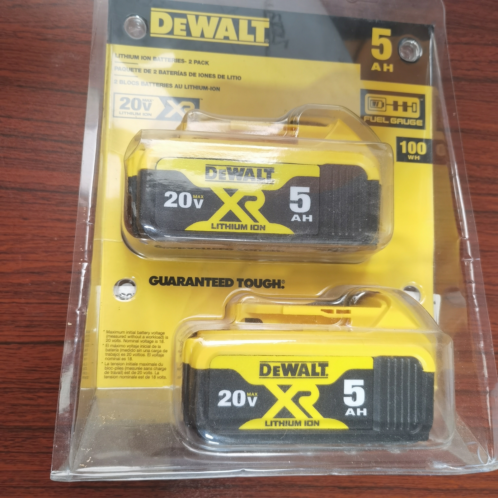2Pack Dewalt DCB205 20V MAX XR 5.0 Ah Compact Power Tool Battery Brand ...