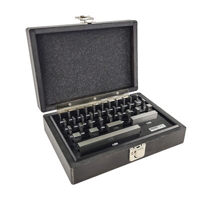 36 PCS Precision Gage Block Set, AS-2 Accuracy, Fully Seasoned Alloy ...
