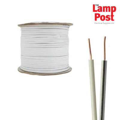100m Drum White & Black 2 Core Bell Wire 100 Metres - SFX/BW-PVC | eBay UK