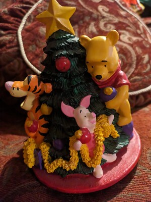Disney FTD Winnie the Pooh Tigger Piglet Trimming Christmas Tree Figure ...