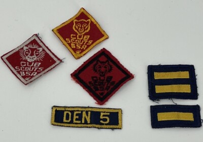 Vintage Cub Scouts Boy Scouts of America Rank Patches Bear Wolf Lion ...