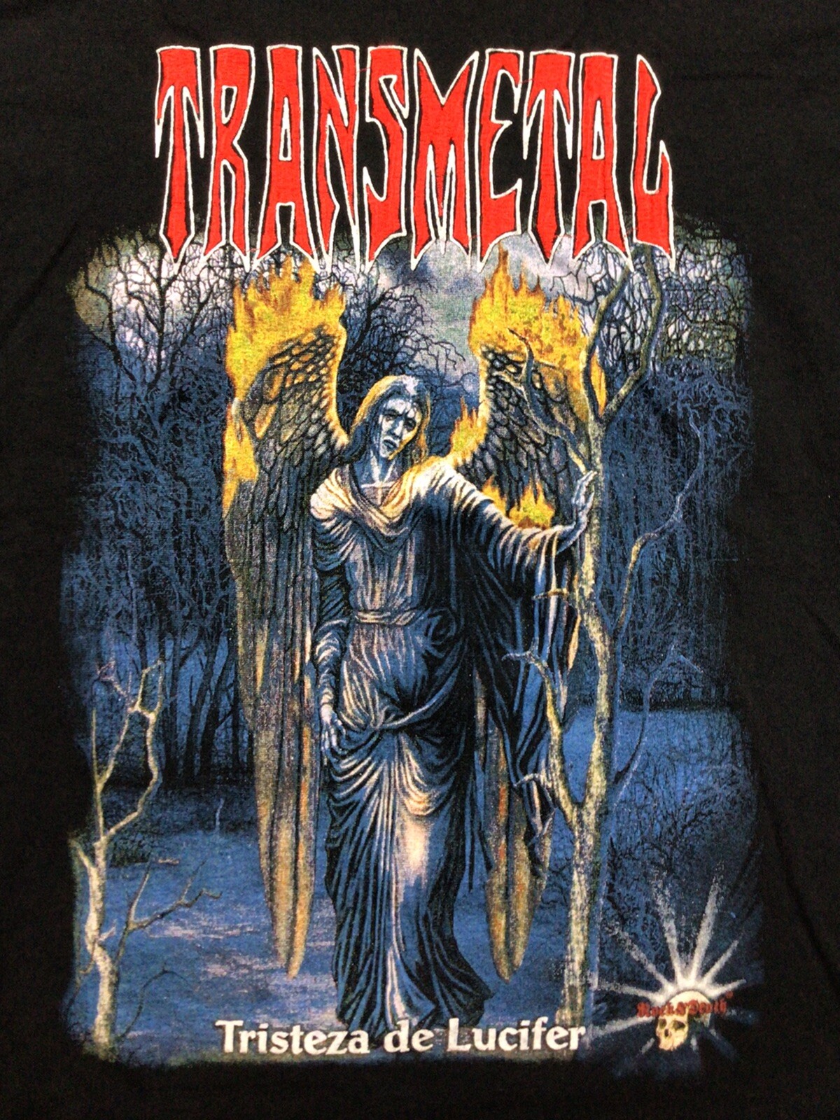 Vintage Transmetal Tristeza de lucifer album band t s… - Gem