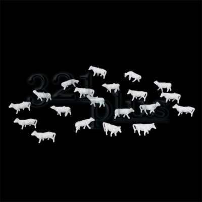 20 pcs. N Gauge Farm Animals N Scale Cows Cattle Cow Figures N Scale 1: ...