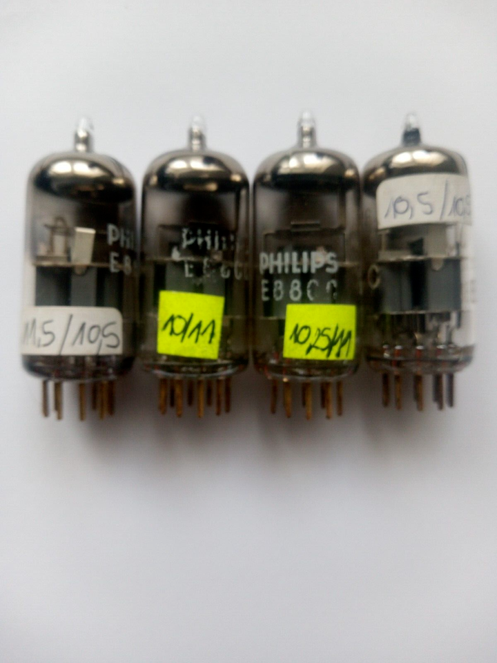 Quad e88cc / 6922 Philips Special quality SQ gold pins grey shield nr4 ...