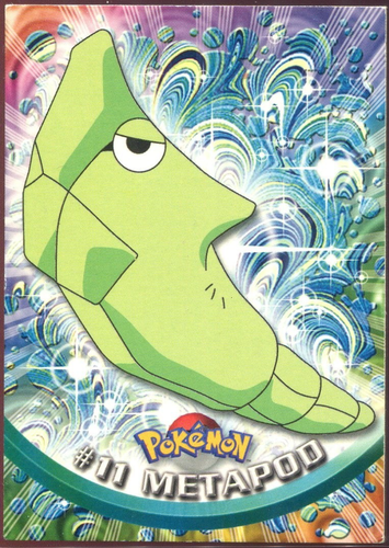 Pokemon Topps Metapod #11 - Series 1 Pokemon Topps Trading Cards 1999 ...