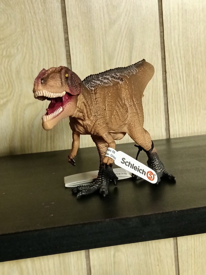 Schleich Dinos Augustinia, Red Triceratops, juvenile Giganotosaurus ...